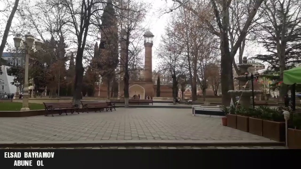 Gence Seheri Sah Abbas ( Cume ) Mescidi Gozel Azan - YouTube