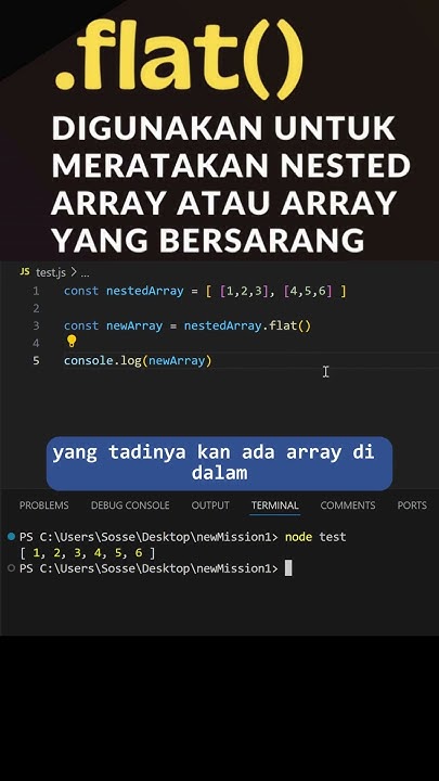 Metode Flat Array Javascript Meratakan Nested Array Coding Programming Developer