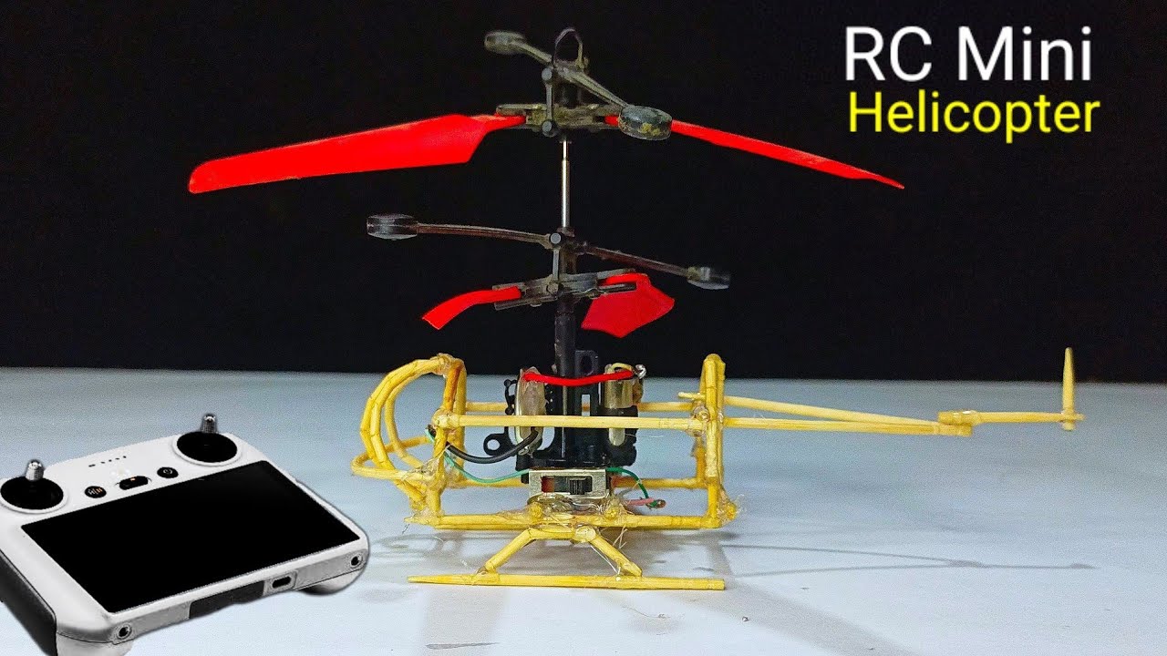 DIY Flying RC Helicopter at Home| Simple DIY Idea for School Project ...