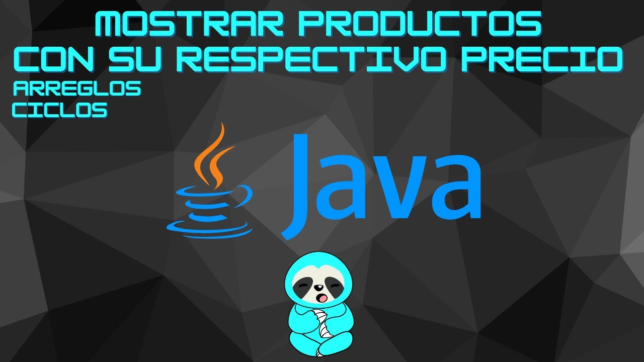 09. Mostrar Productos con su respectivos precios usando arreglos en Java - YouTube