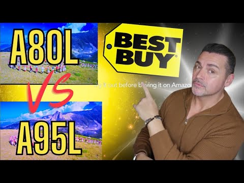 Sony A95L vs A80L BESTBUY TV walk through! - YouTube