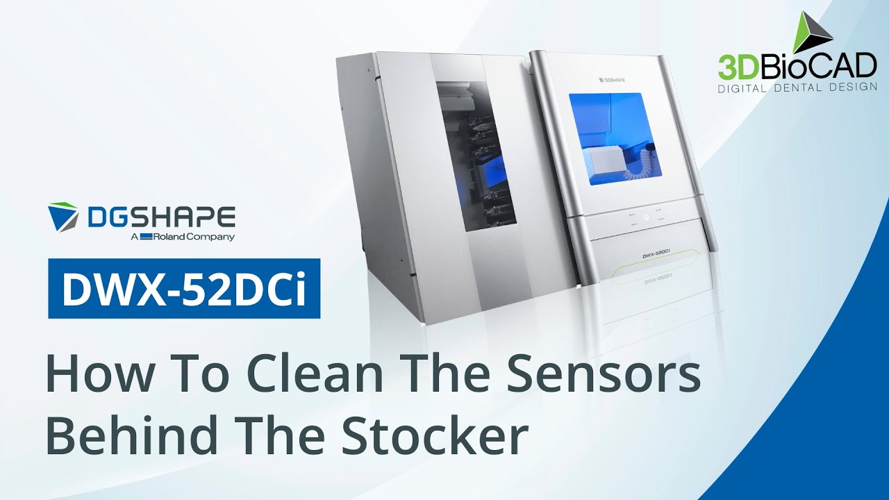 DGSHAPE DWX-52DCi - How To Clean The Sensors Behind The Stocker - YouTube