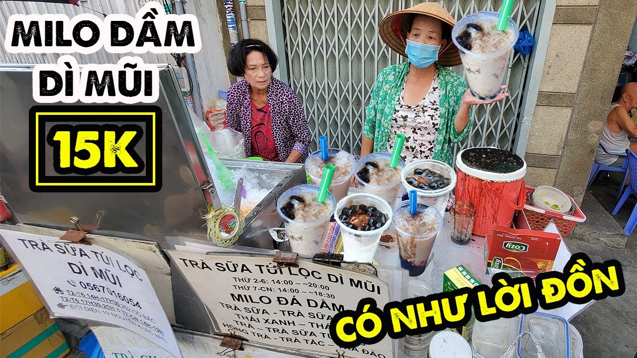 Sự Thật MILO DẦM DÌ MŨI 15K Có Gì Mà Lại Khiến Giới Trẻ SÀI GÒN Điên ...
