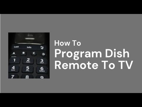 How To Program Dish Remote To TV - YouTube