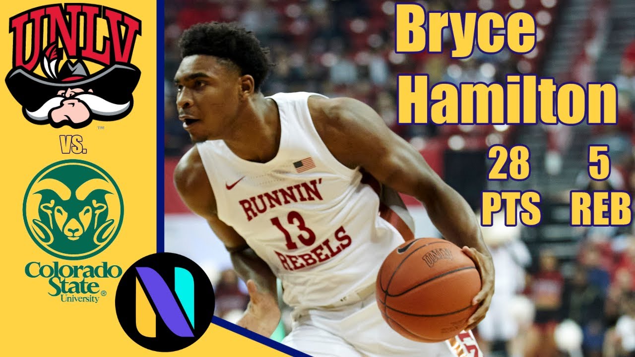 Bryce Hamilton UNLV Runnin’ Rebels 28 PTS 5 REBS 3 AST vs Colorado ...