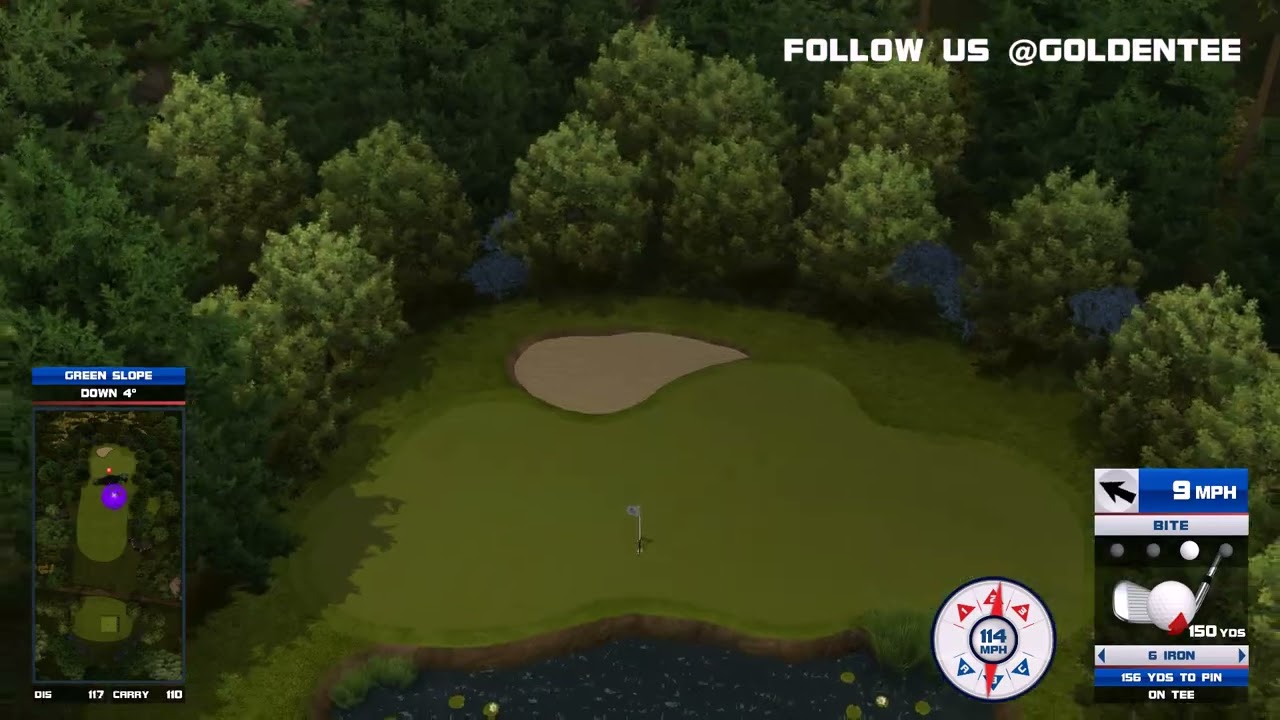 Golden Tee Great Shot on Champ '99! - YouTube