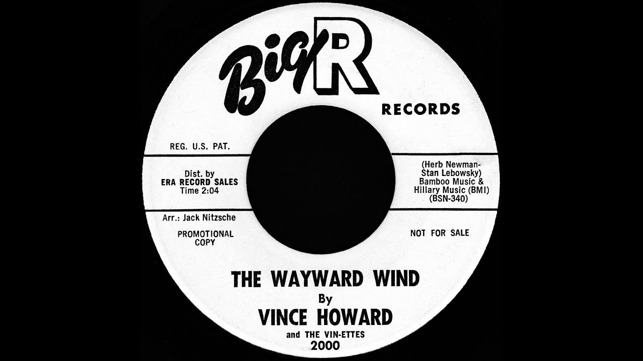 Vince Howard - The wayward wind - YouTube