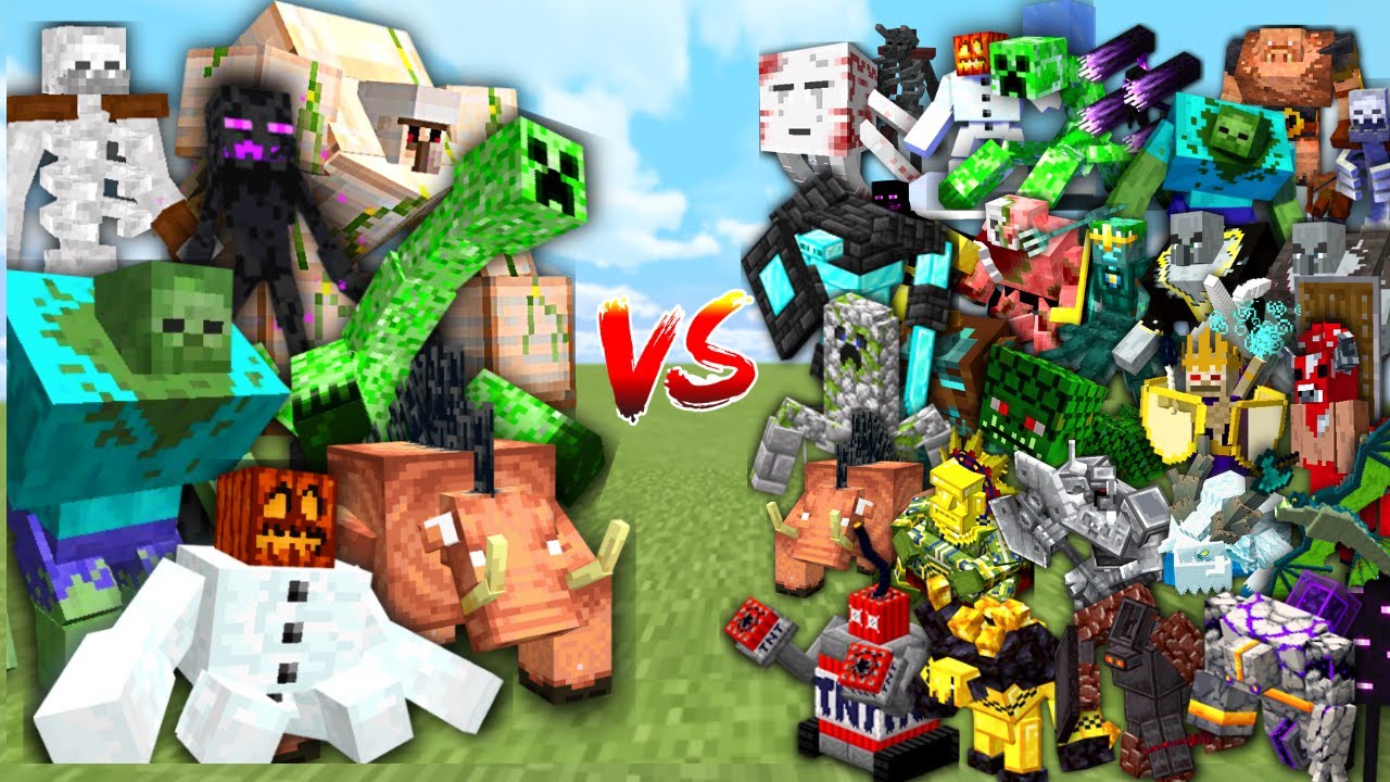 Extreme MUTANT CREATURES vs MODDED ARMY in Minecraft Mob Battle - YouTube