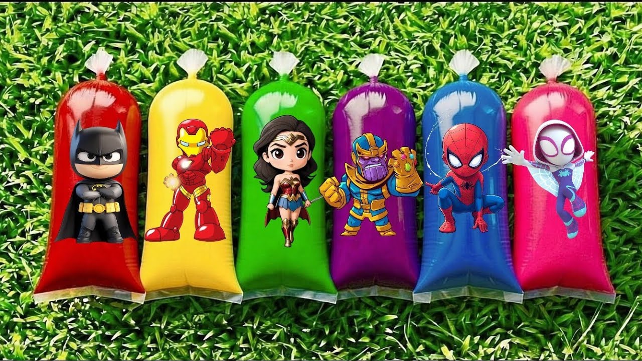 WHO ESCAPES FIRST? AVENGERS MARVEL Jelly Trap (IRONMAN, HULK, SPIDERMAN ...