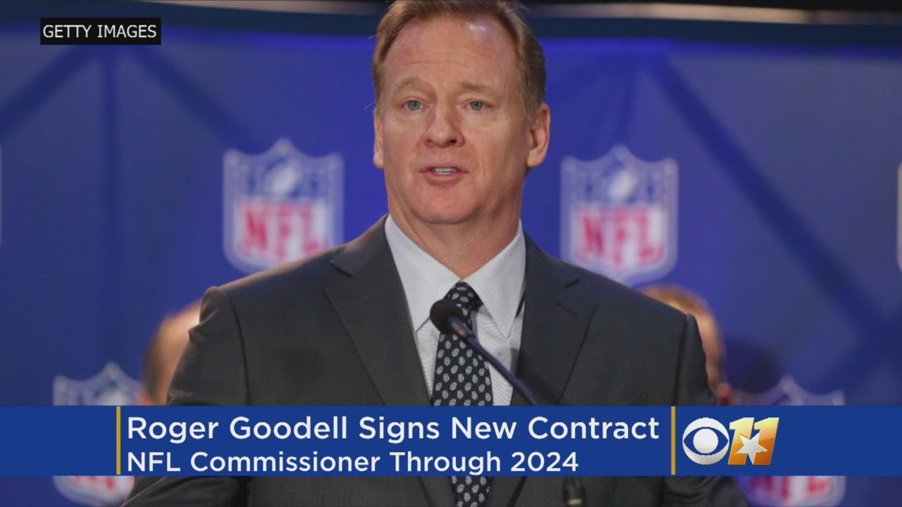 NFL Commissioner Roger Goodell Signs New Contract - YouTube