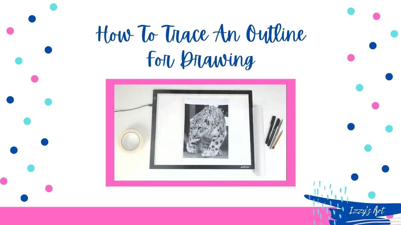 How To Trace An Outline For Drawing - YouTube