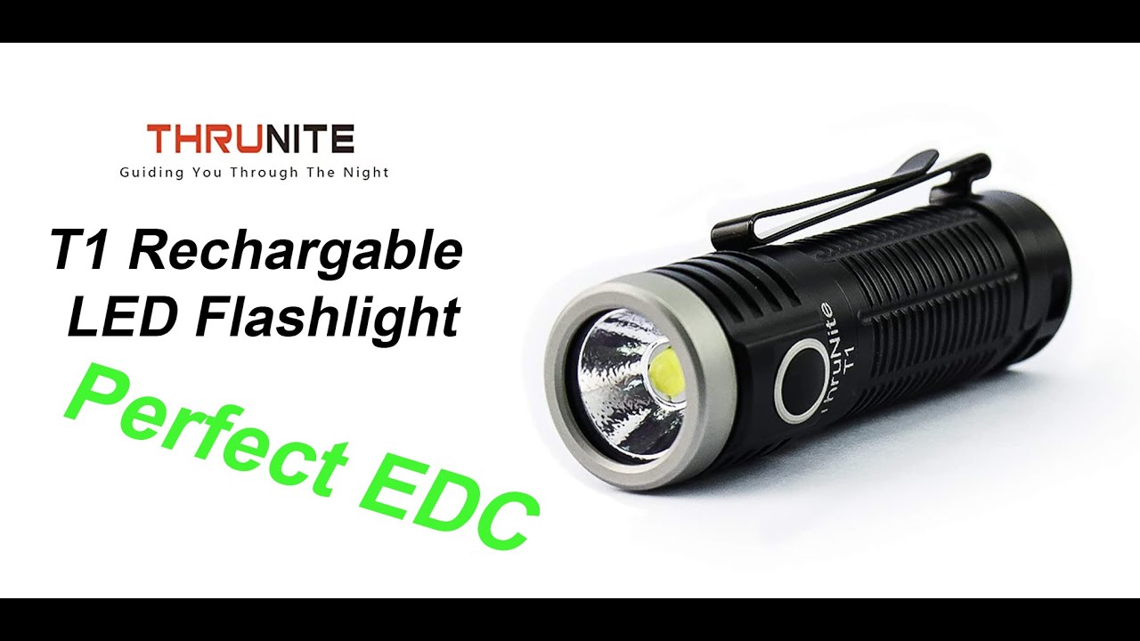 Thrunite T1 LED Flashlight - YouTube