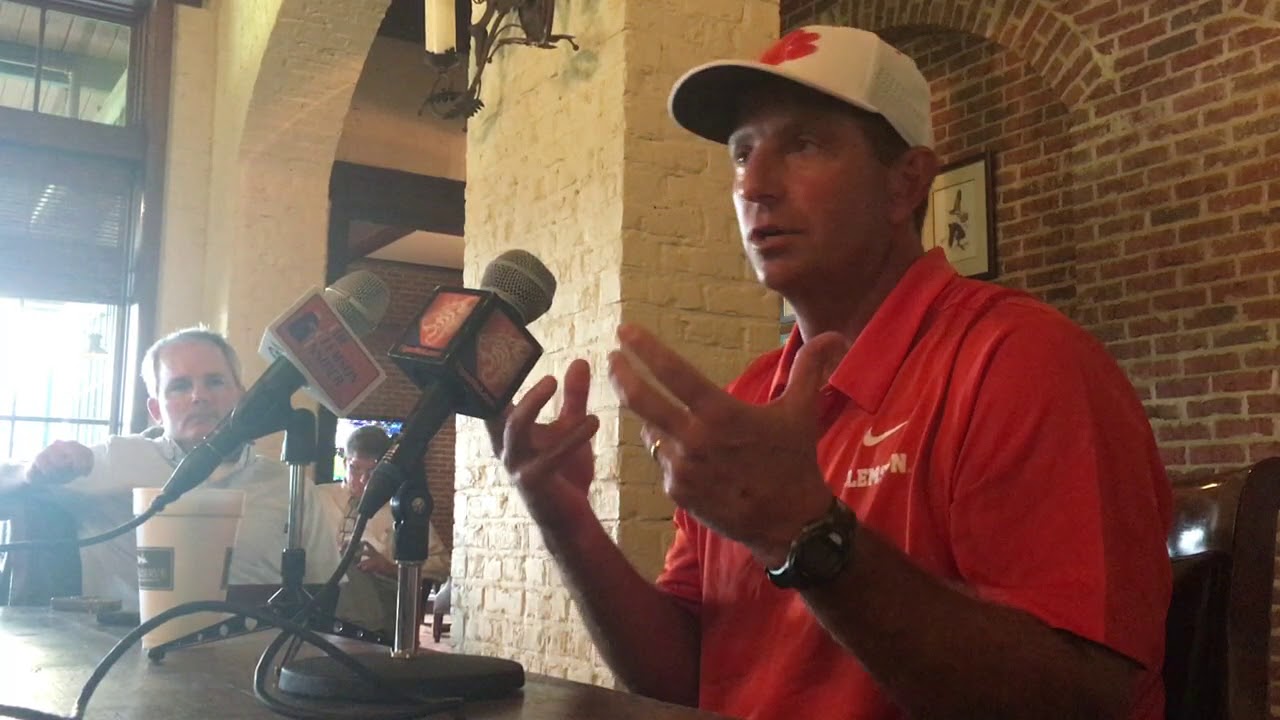 7/17: Media Day Coach Swinney Night 1 - YouTube