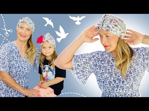 Como Hacer Gorro Turbante En Tela De Algodón Para Mujeres y Niñas / Fácil de confeccionar