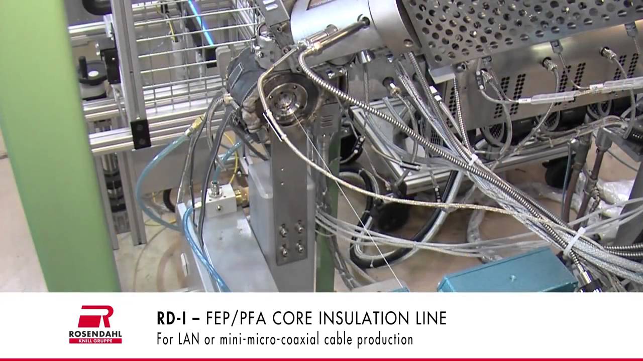 Rosendahl RD I FEP PFA core insulation line - YouTube