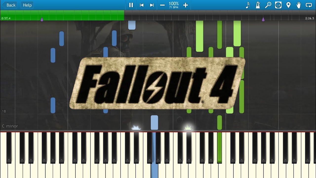 Fallout 4 - Main Theme [Synthesia Animation] - YouTube