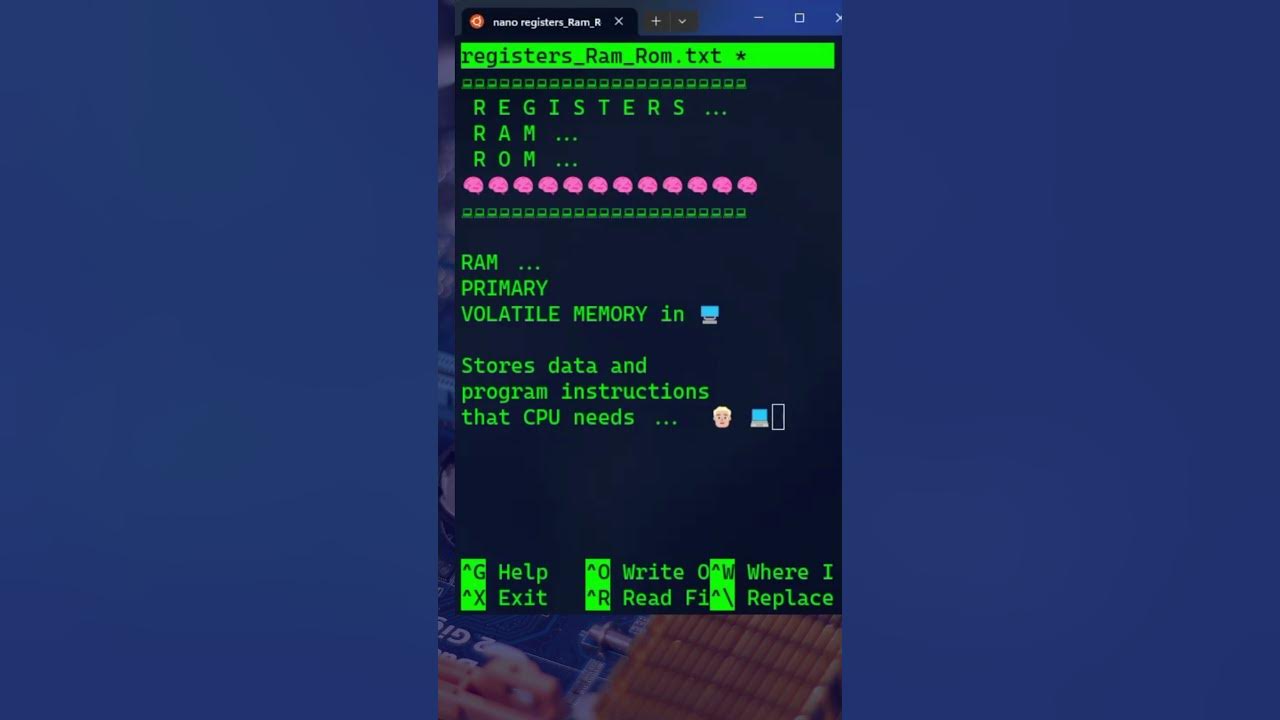 Registers, RAM, and ROM Explained 🖥️💾🔍 | Computer Science #coding #programming # ...