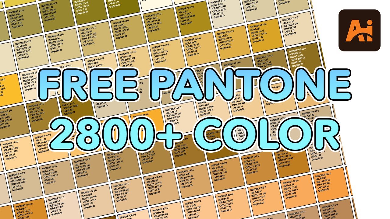 Chia sẻ file Adobe Illustrator Pantone hơn 2800 màu | Free download ...
