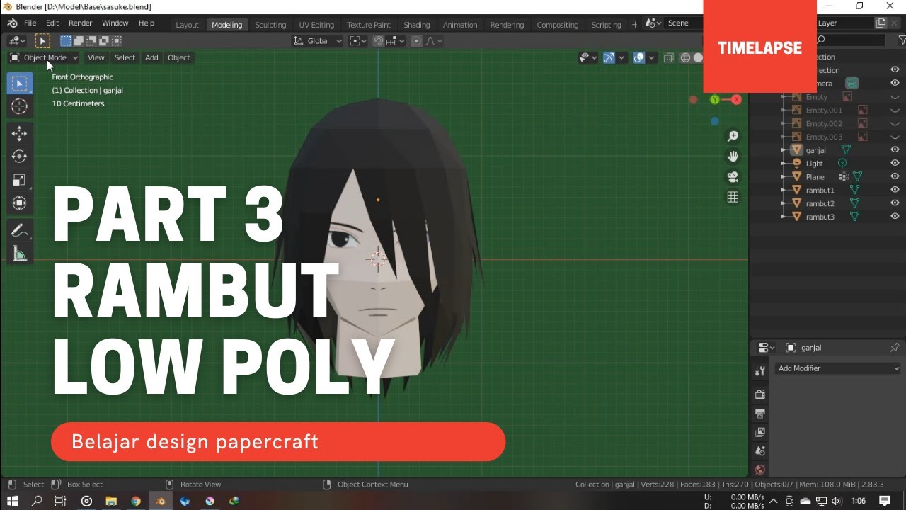 Belajar design papercraft part 3 - YouTube