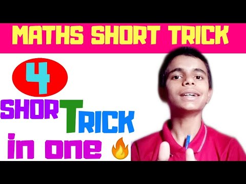MATHS TRICKS FOR FAST CALCULATION || 4 MATHS SHORT TRICKS IN ONE VIDEO ...