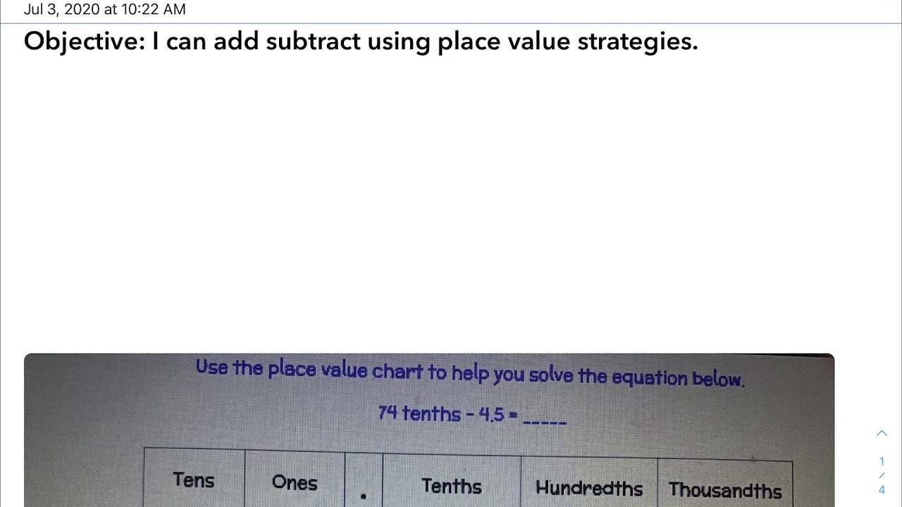 Grade 5 Module 1 - Lesson 10 - YouTube