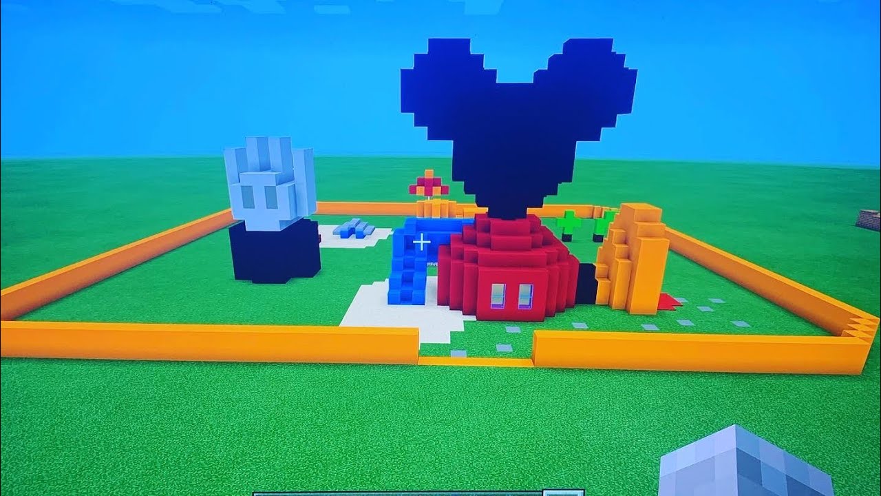 MINECRAFT SEASON 2 EPISODE 3 (BUILDING Mickey mouses and Mini mouse ...