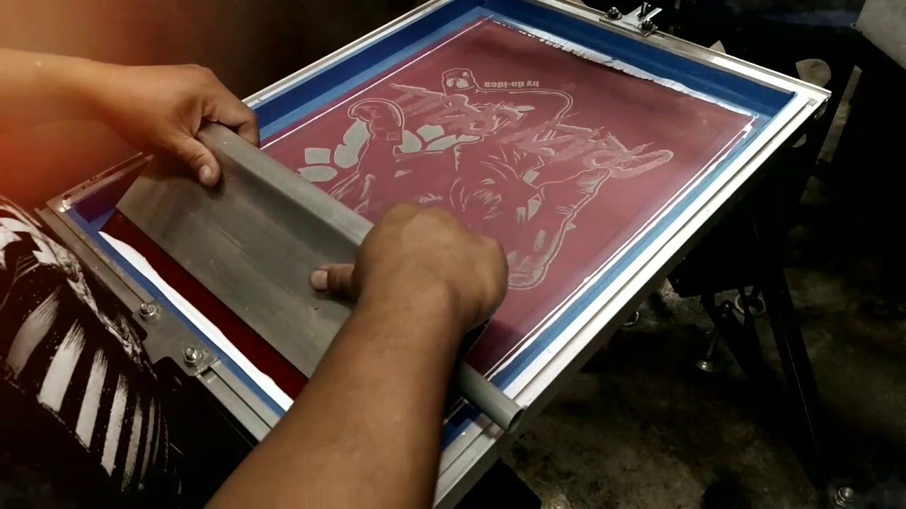 Crazy skull no. 3 silk screen printing by Do-idea - YouTube
