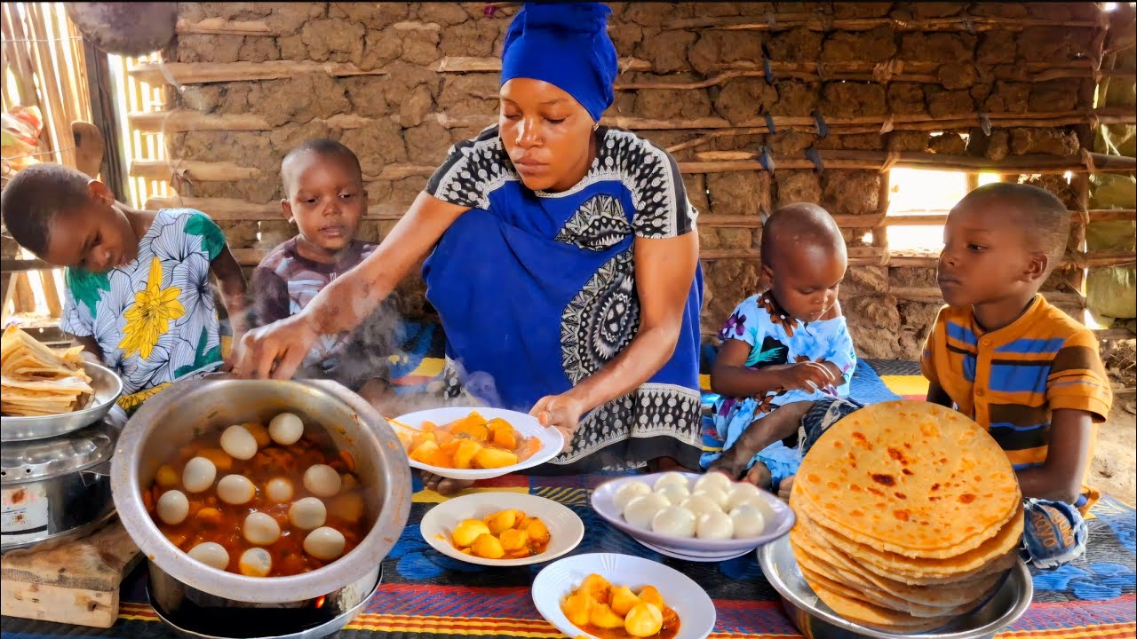 Traditional African Village Breakfast 🌄 Authentic Morning Routine ...