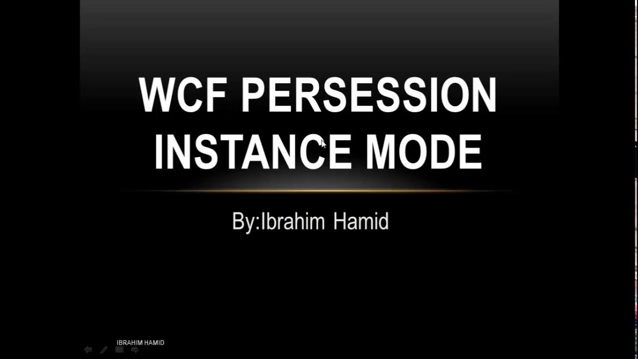 14-WCF PerSession Instance Mode شرح - YouTube