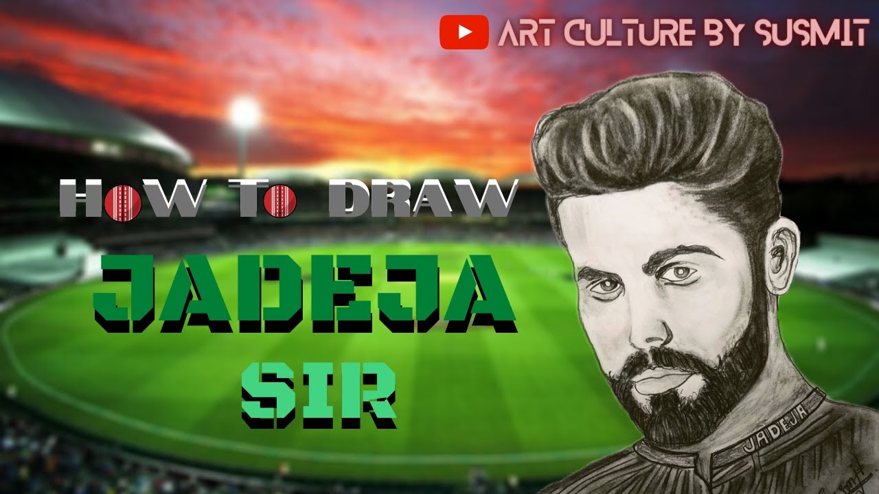 20. How to draw "SIR RAVINDRA JADEJA" - YouTube