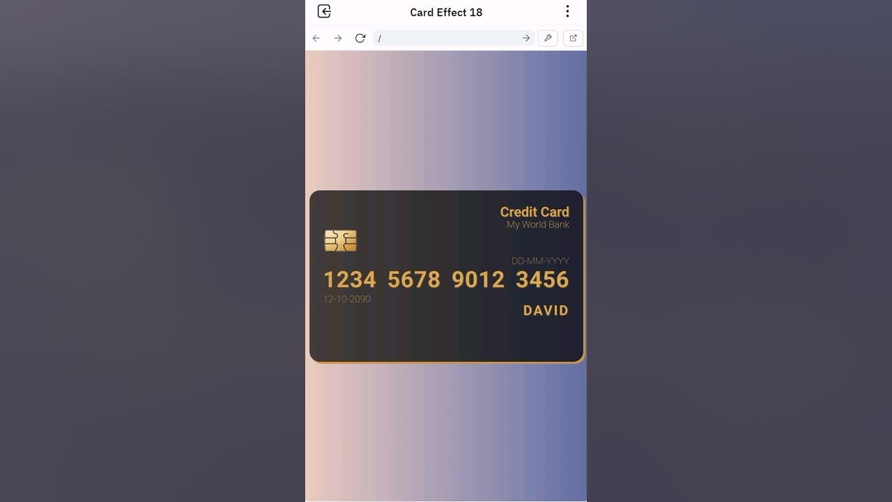 Card Effect 18 Mini Program Web Suite Mini Program Web Development Mini Program Youtube