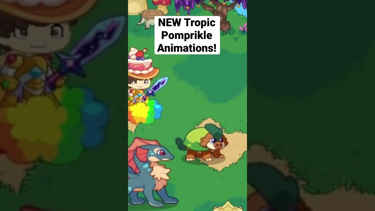 Prodigy Math Game | *NEW* Tropic Pomprikle Animations! - YouTube