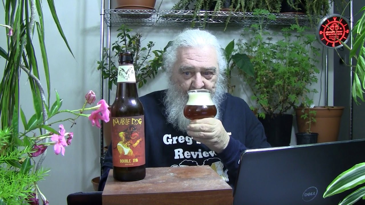 Beer Review # 3664 Flying Dog Brewing Double Dog Double IPA - YouTube