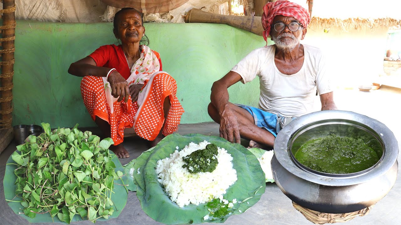 Healthy Centella Leaf Paste recipe in Boiled rice | Natural Centella ...