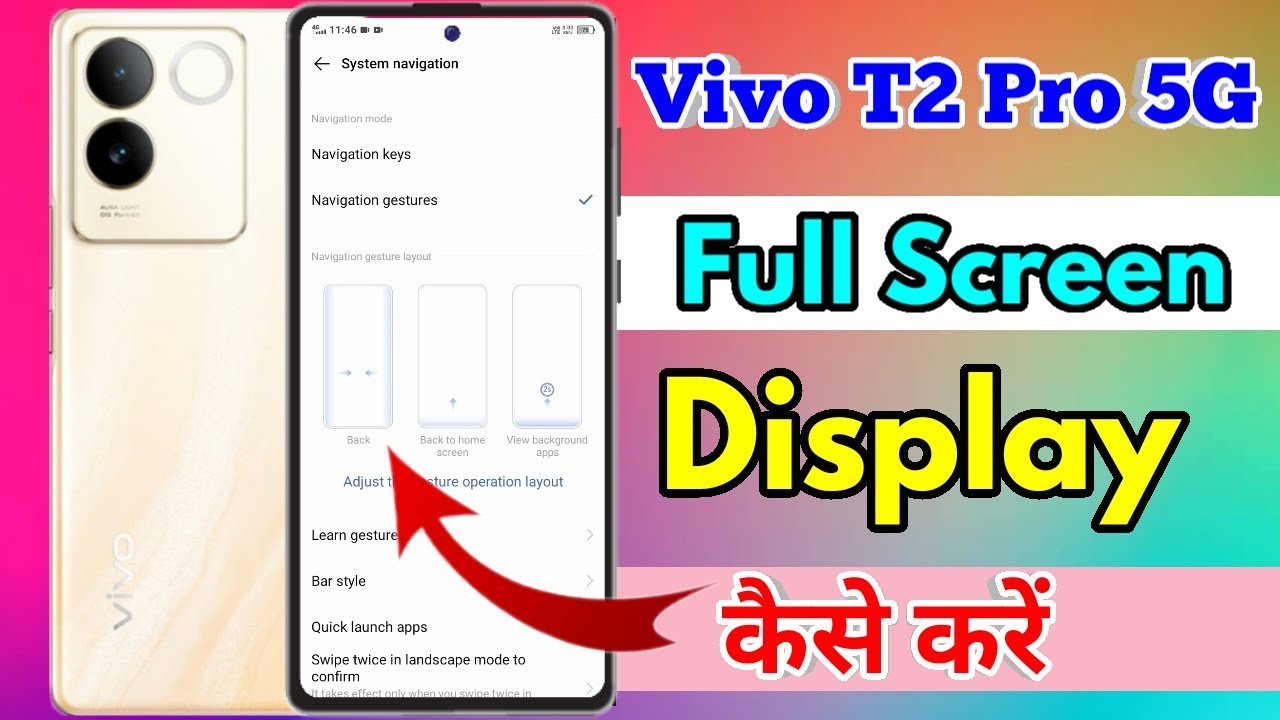 how to full screen display in vivo t2 pro, vivo t2 pro full screen ...