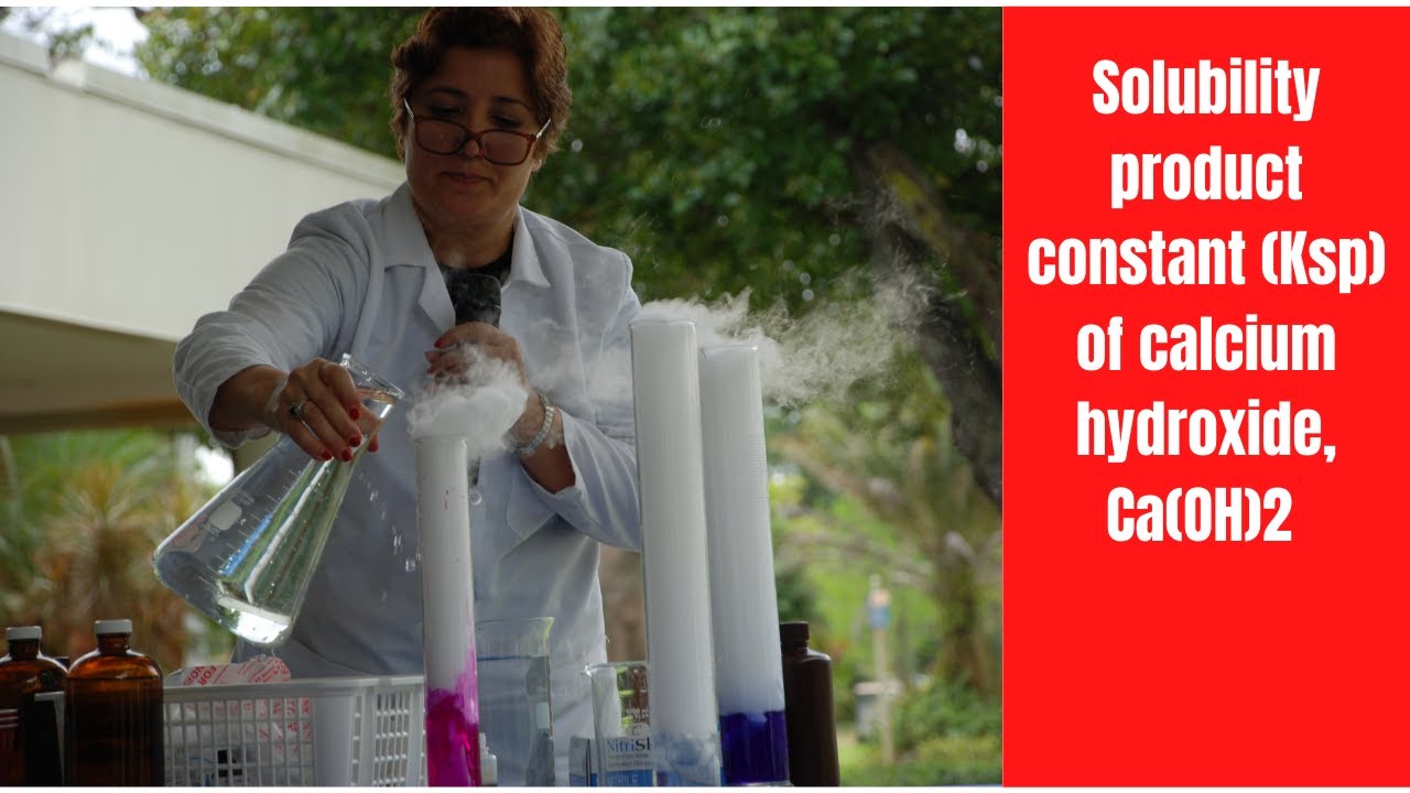 Solubility product constant (Ksp) of calcium hydroxide, Ca(OH)2 - YouTube