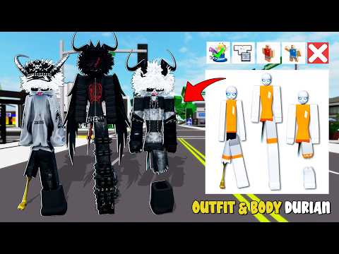 3 BODY & OUTFIT COWOK RAMBUT DURIAN Di Brookhaven - Roblox