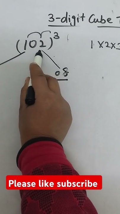 3 digit cube trick #cube trick 😄#math masti #maths tricks #math is easy #ssc #cgl - YouTube