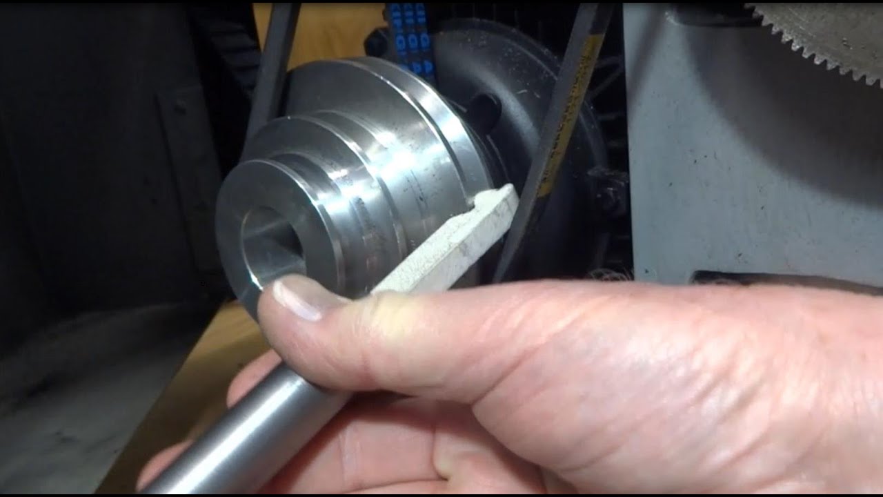 V-belt removal. New tool. - YouTube