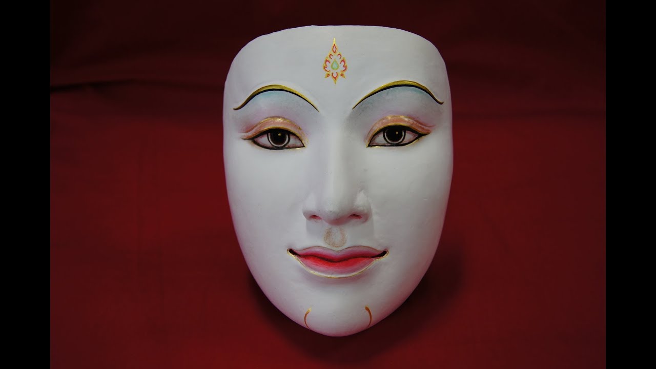 Thai Mask applied 01 "The Priest" ,This how to Thaiart. - พื้นฐานลายไทย ...