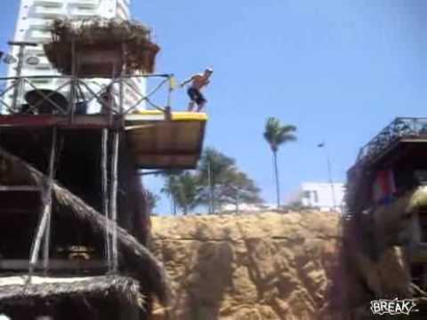Watch Painful Spring Break Cliff Dive Fail - YouTube