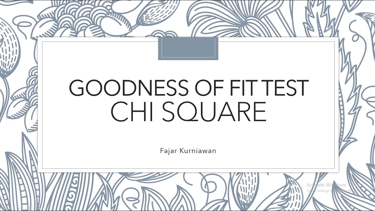Goodness of Fit Test - Chi Square - Uji Hipotesis - YouTube