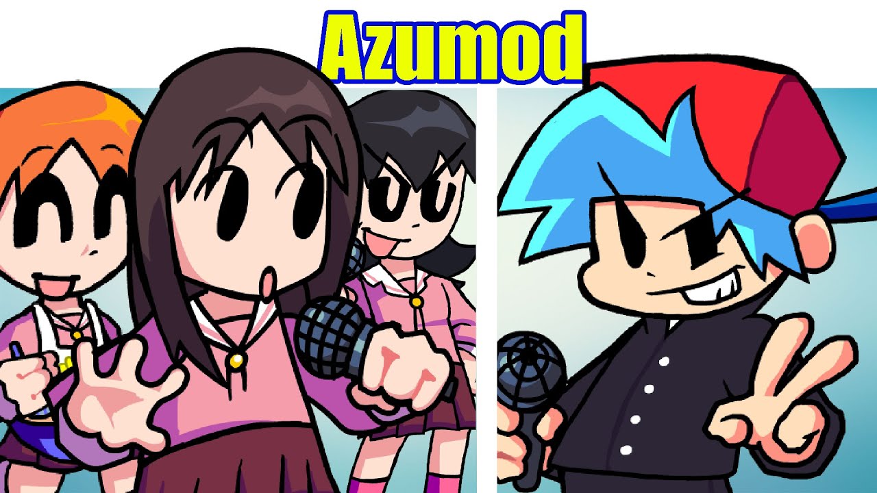 Friday Night Funkin' AZUMOD V1 (An Azumanga Daioh FNF Mod) - YouTube