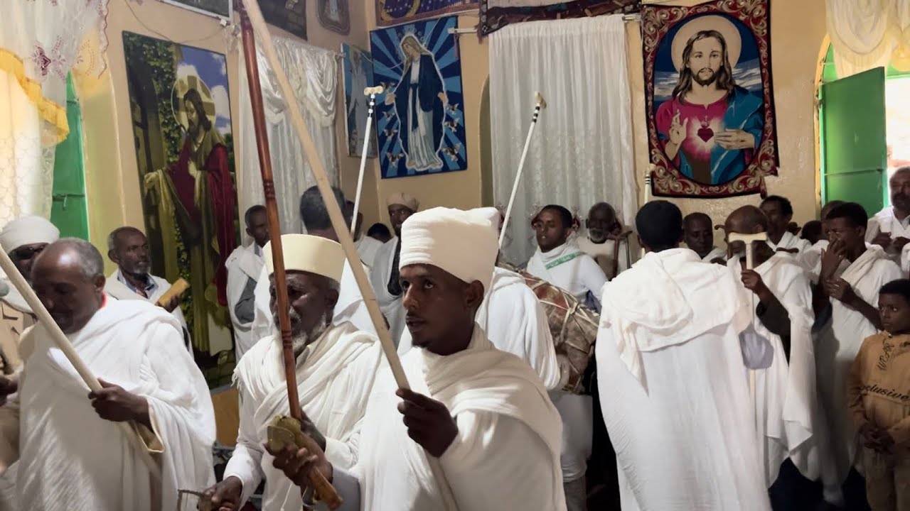ቅኔ ኣመላለስ ኣብ ገዳም ጋብር ደረዓንቶ 5 ሰኔ (መንደፈራ) Eritrean Orthodox Wereb - Gedam ...