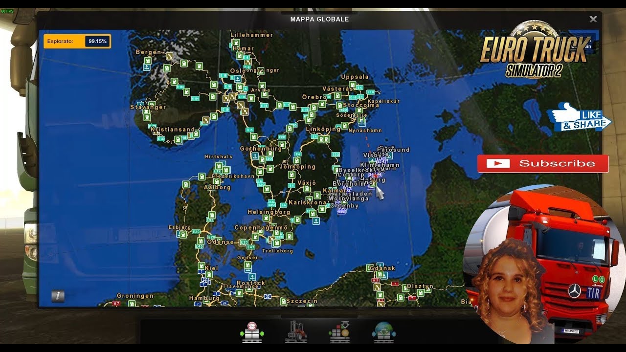 Euro Truck Simulator 2 Map All Dlc