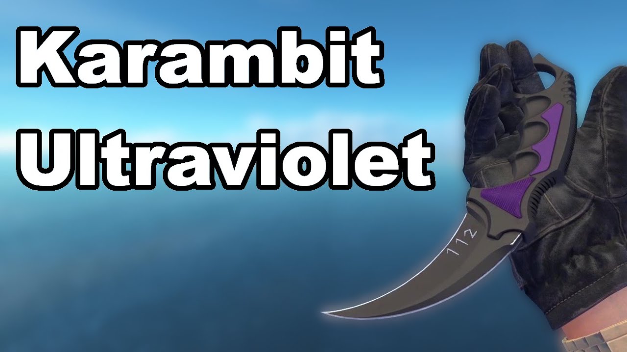 Karambit Ultraviolet | CSGO Skin Showcase - YouTube