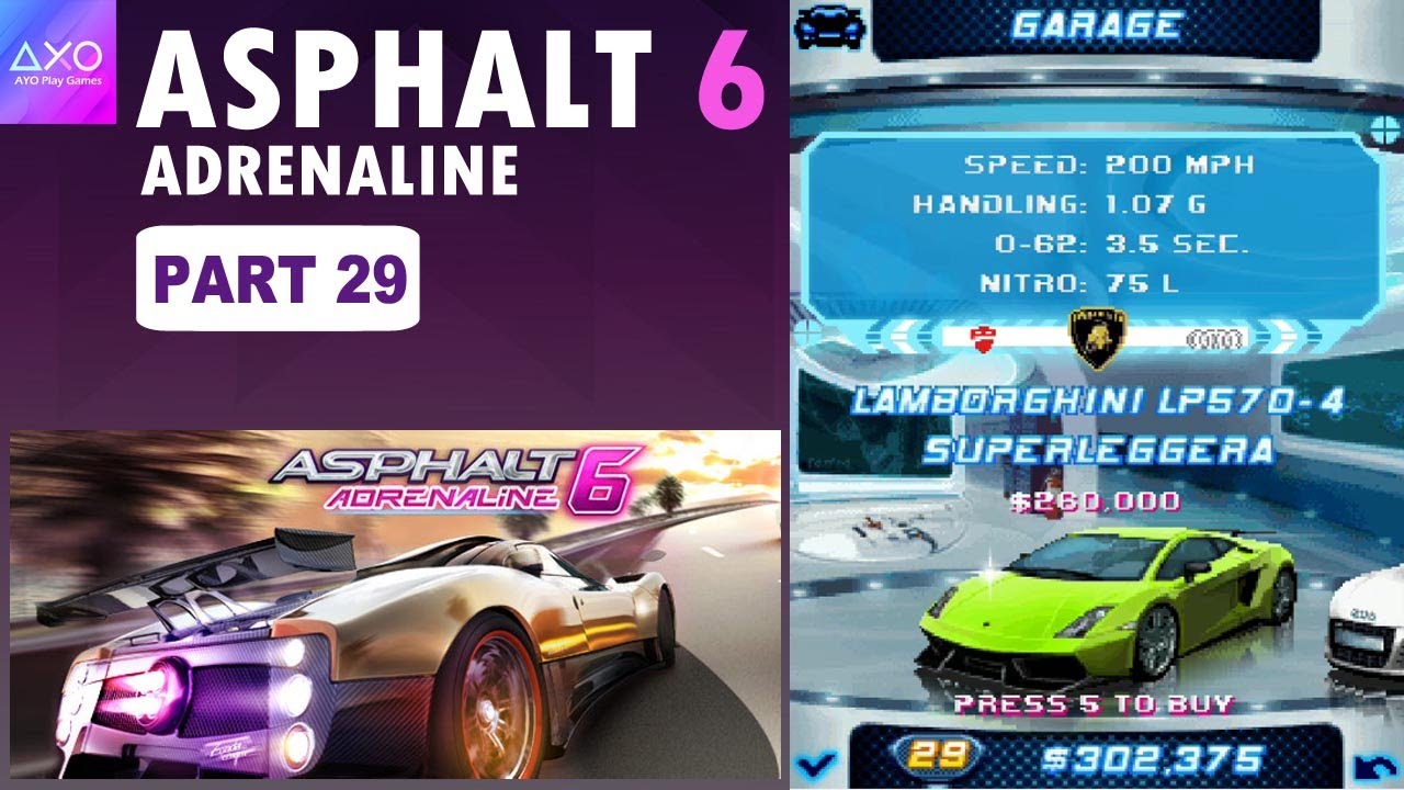 Race using car Lamborghini LP570-4 Superleggera | Asphalt 6 Adrenaline ...