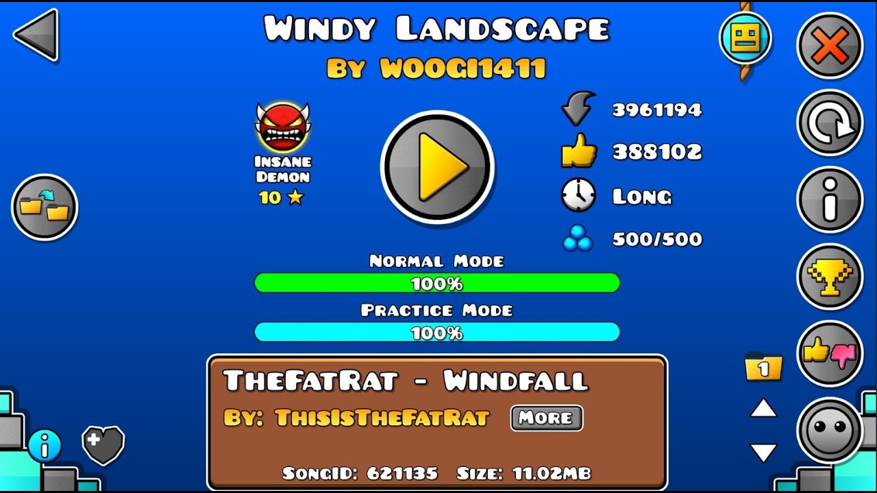 (Geometry Dash) Windy Landscape By Woogi1411 - YouTube
