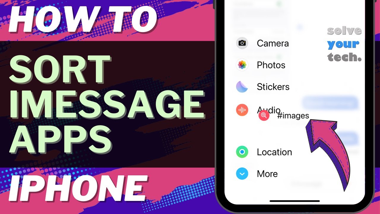 iOS 17: How to Sort iMessage Apps on iPhone - YouTube