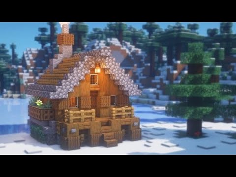 Minecraft tutorial como hacer una hermosa cabaña - YouTube